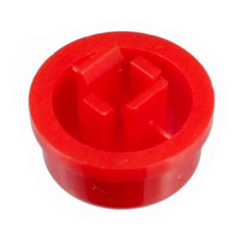 Capa Para Push Button Chave Táctil 6x6x73mm Vermelha Instituto Digital