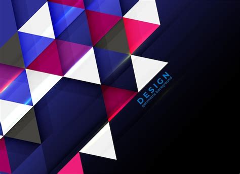 Premium Vector Abstract Geometric Composition Forms Modern Background