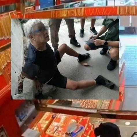 太生猛了！泰国70岁老汉单枪匹马抢金店，竟然还被他抢到了老翁警方电话