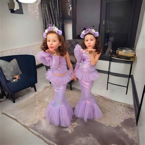 Sparkly Purple Mermaid Costume T For Girls Girls Mermaid Dress