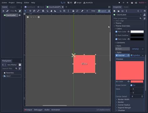 Text Of Label Disappears When I Assign A Custom Font Rgodot