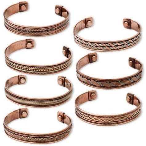 Copper Bracelet With Fitted Therapy Magnets 12126 £599 The Gem