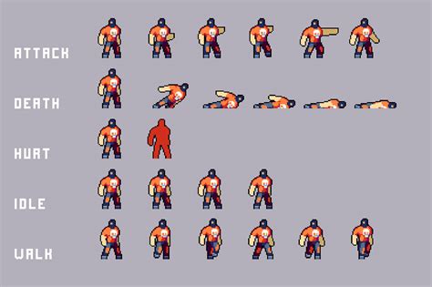 Basement Enemies Pixel Art Sprite Pack On Behance