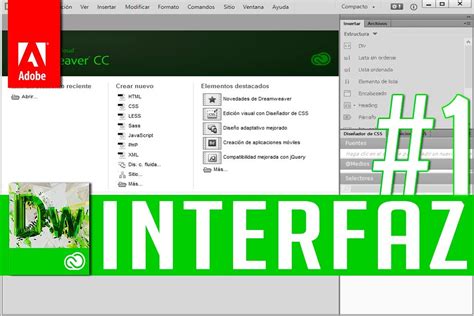 Introduccion A Dreamweaver Cs6 Conociendo La Interfaz 1
