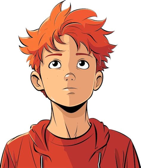 Premium Vector Vector Portrait Of A Radiant Boy Dynamic Movements Boy