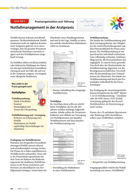 Notfallmanagement Notfallplan Muster