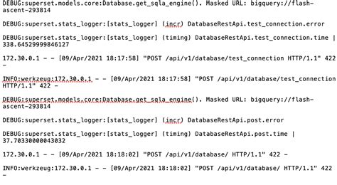 can t connect with bigquery · issue 14083 · apache superset · github