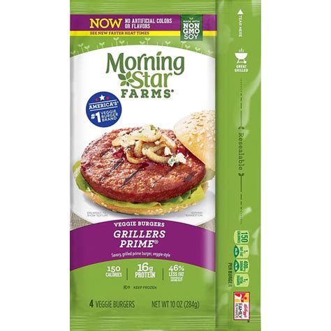 Morningstar Farms Veggie Veggie Burgers Grillers Prime Vegetarian