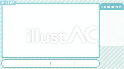 簡易配信画面ストライプ寒色系イラスト No 22489545／無料イラストなら「イラストac」 Nintendo Wii Logo