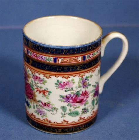 Pink Flower Tankard Chinese Export Ware Ceramics Chinese Oriental