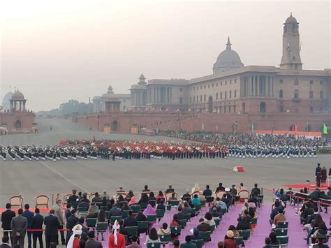 Beating Retreat Ceremony At Vijay Chowk Marks Culmination Of Republic