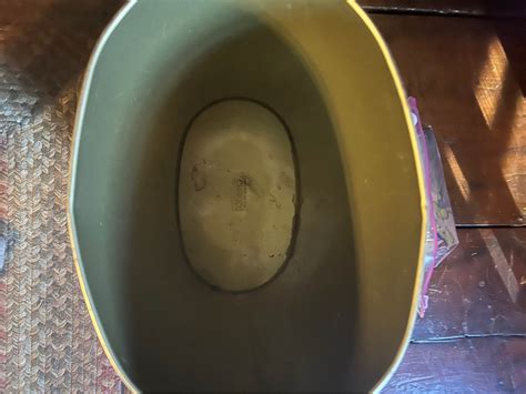 Vintage 1970 Popeye Metal Trash Can Excellent Condition Made By