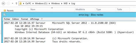 WSUS Recréer la base SUSDB sur WID et les données WSUS WSUS IT