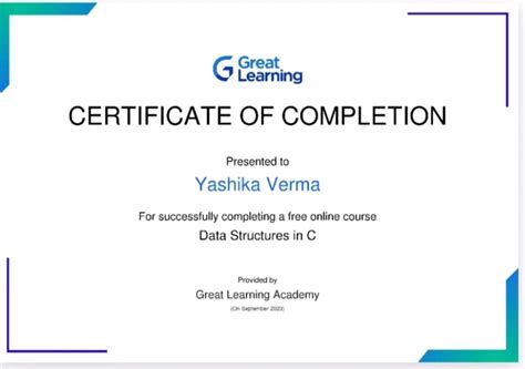 Yashika Verma On Linkedin Greatlearning Datastructures Glacertificates