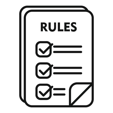 Law Paper Rules Icon Outline Vector Digital Internet Control 42522596