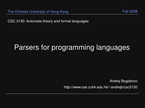 PPT CSC 3130 Automata Theory And Formal Languages PowerPoint Presentation ID 1417851