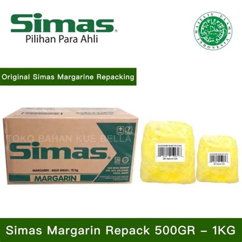 Simas Margarine 1kg Repack Mentega Kiloan Original Lazada Indonesia