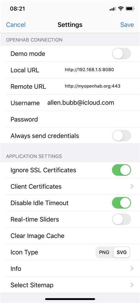 SOLVED Cant Connect To From Ios APP Even After It Have Worked IOS App OpenHAB Community