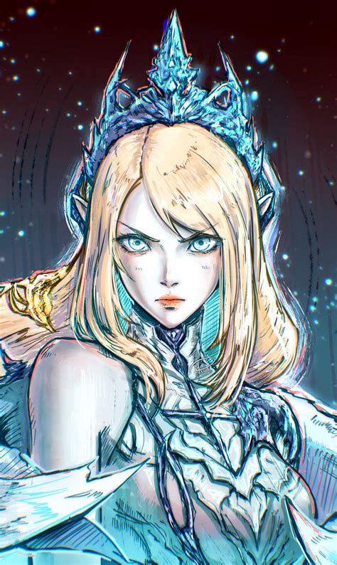 Jill Warrick And Shiva Final Fantasy And 1 More Drawn By Kuroiitulip