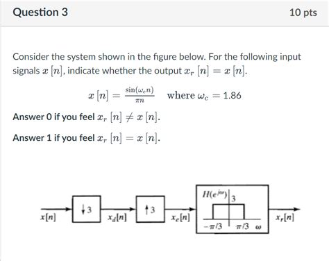 Solved Consider The System Shown In The Figure Below For Chegg