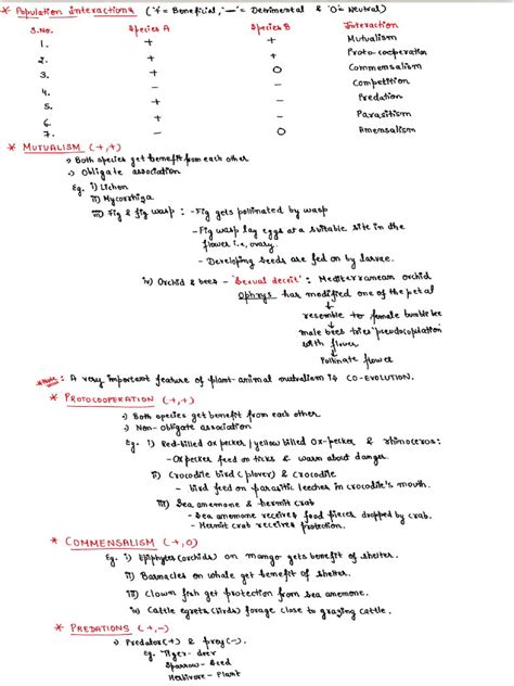 Population Interaction Theory Pdf Biological Interactions