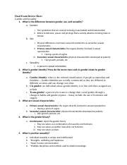 Understanding Gender Sex And Sexuality Exploring The Course Hero