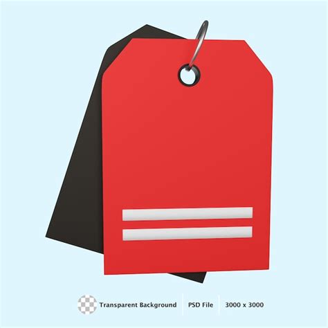 Etiqueta De Preço De Etiqueta De Roupas 3d Psd Premium