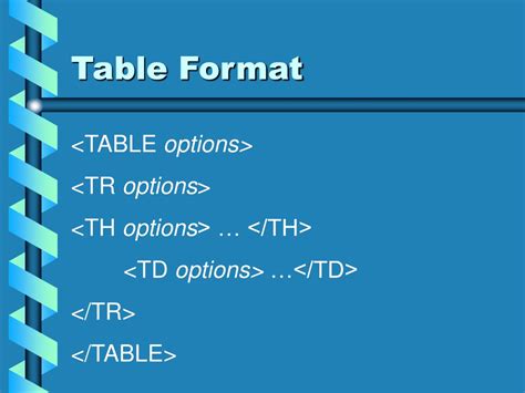 Ppt Html Tables Powerpoint Presentation Free Download Id9697013