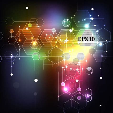 추상 빛나는 요소 벡터 배경 아트 Eps Ai Uidownload