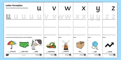 Sa A Z Letter Formation Worksheet Pack Teacher Made