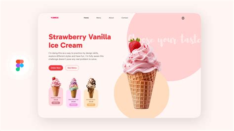 Ice Cream Web Figma