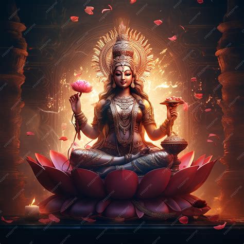 Premium Photo Illustration Of God Maha Lakshmi Images Download Mah
