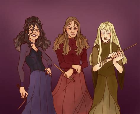 Bellatrix Andromeda And Narcissa Black Sisters Harry Potter Fan Art