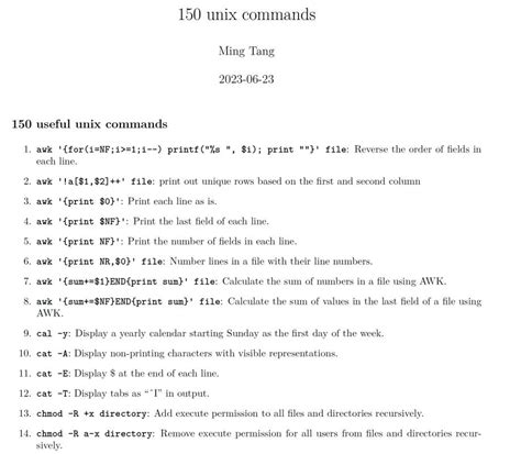 Sangeeta Shukla On Linkedin 150 Useful Unix Commands