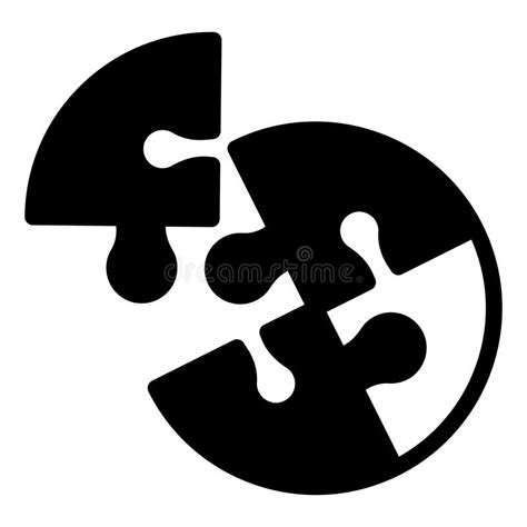 Logical Puzzle Game Piece Solid Icon Neural Network Concept Vector