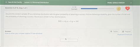 save and exit certifylesson 5 2 ﻿binomial