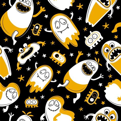 Halloween Monster Pattern Images Free Download On Freepik