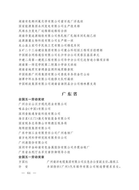 官宣！2023年全国五一劳动奖和全国工人先锋号名单 全总 中工网