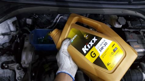 현대자동차 아반떼 Ad 엔진오일교환 및 브레이크액 교체 작업 Kixx G 5w 30 유롤 Dot4 에어크리너 에어필터 국산차정비
