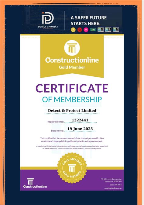 🏆 Achievement Unlocked Detect And Protect Limited Maintain Constructionline Gold Detect