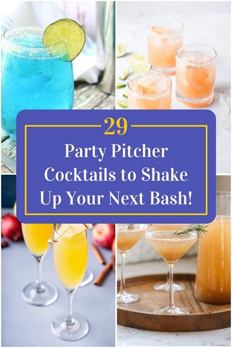 29 Party Pitcher Cocktails To Shake Up Your Next Bash Artofit