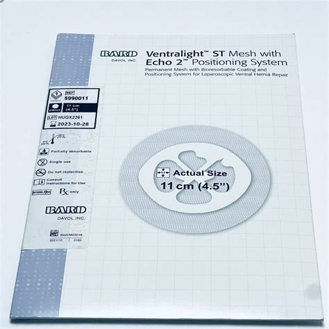 New Bard 5990011 Ventralight St Mesh With Echo 2 Disposables General