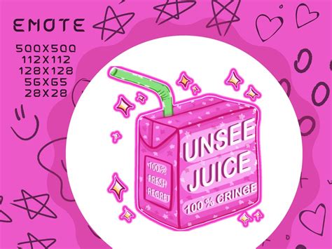 Unsee Juice Meme Emote Twitch Emote Discord Emote Twitch Funny Emote
