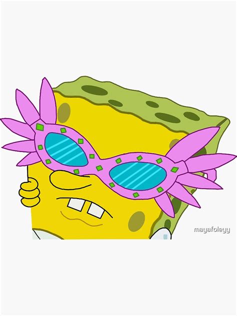 Pegatina For Sale Con La Obra Bob Esponja Meme De Mayafoleyy Redbubble