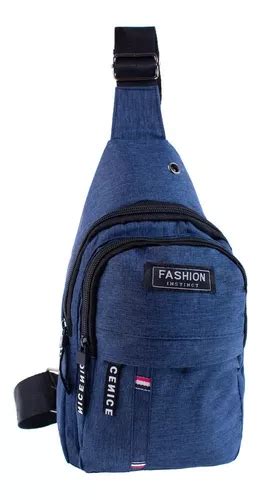 Mochila Transversal De Peito Uma Alça Impermeável Resistente Parcelamento sem juros