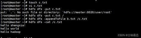Hdfs的xshell基本操作xshell查看hdfs内容 Csdn博客