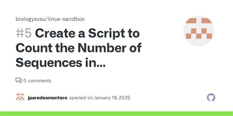 Create A Script To Count The Number Of Sequences In Genbanksequencesfasta · Issue 5