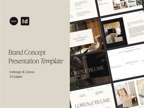 Brand Concept Presentation Template Bonus Font Selection Template