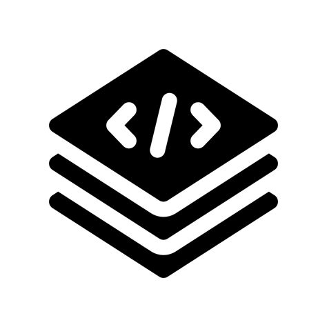 layer code icon vector icon for your website mobile presentation