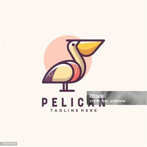 펠리 칸 컨셉 일러스트 벡터 디자인 서식 파일 브라운펠리컨에 대한 스톡 벡터 아트 및 기타 이미지 브라운펠리컨 새 펠리컨 Istock